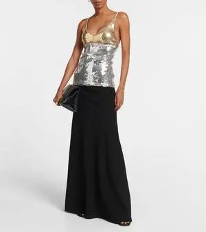 Victoria Beckham Sequin Embellished Top