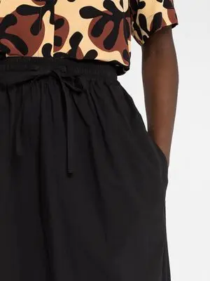 Matteau Relaxed Drawstring-waist Organic Cotton Midi Skirt