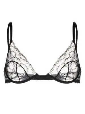 Kiki De Montparnasse Mon Cheri Lace Bra - Black