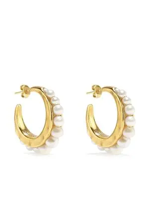 GOOSSENS Pearls Half-hoop Earrings - Gold