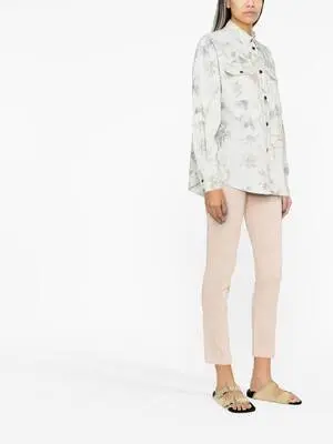 FORTE_FORTE Floral-print Cotton Shirt