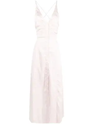GANNI Cut-out Halterneck Dress