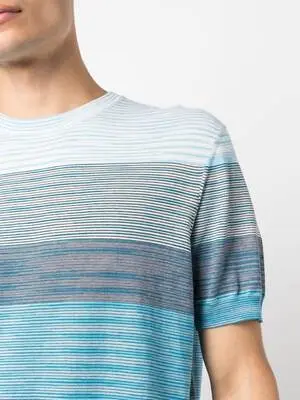 Missoni Striped Cotton T-shirt - White