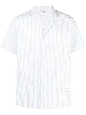 Thom Browne Striped Short-sleeved Shirt