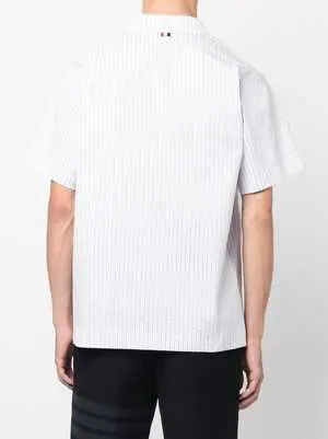 Thom Browne Striped Short-sleeved Shirt