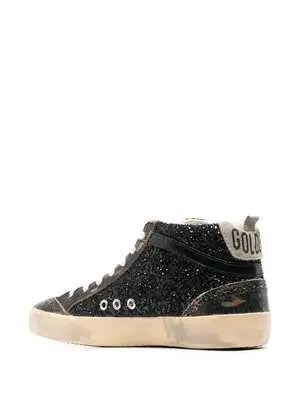 GOLDEN GOOSE Mid Star Lace-up Sneakers - Black