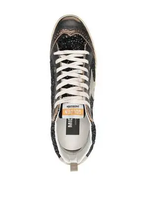 GOLDEN GOOSE Mid Star Lace-up Sneakers - Black