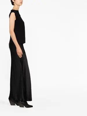 Rick Owens Sleeveless Cotton Top - Black