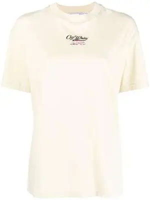 Off-White Logo Print Organic Cotton T-shirt