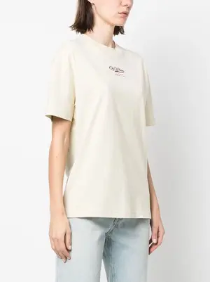 Off-White Logo Print Organic Cotton T-shirt