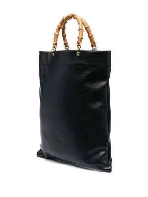 JIL SANDER Bamboo-handle Leather Tote