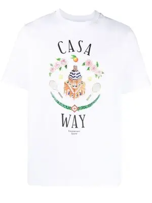 Casablanca Casa Way Graphic-print T-shirt - White
