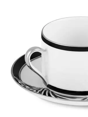 Dolce & Gabbana Zebra-print Porcelain Tea Set - White