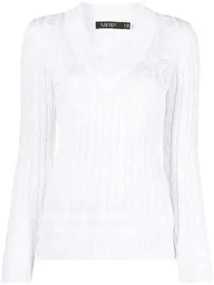 Ralph Lauren Meren Cable-knit Jumper - White