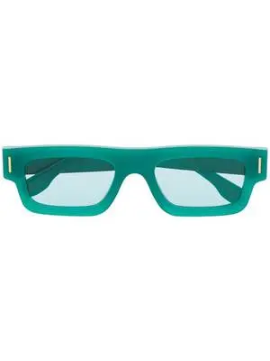 RETROSUPERFUTURE Colpo Rectangle-frame Sunglasses - Green