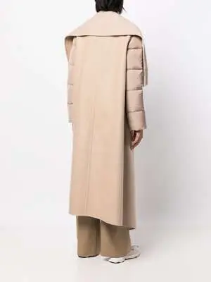Goen.j Quilted Down Fringed Coat