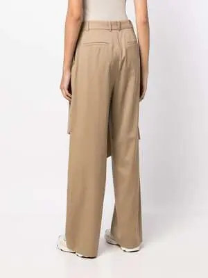 Goen.j Panelled Tailored Trousers - Brown