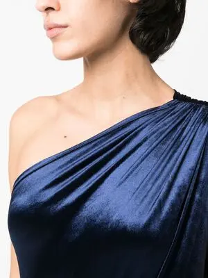 Atlein Velvet One-shoulder Jumpsuit