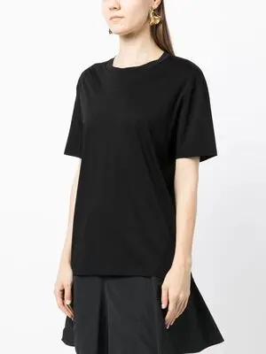 JIL SANDER Crew Neck Short-sleeved T-shirt - Black