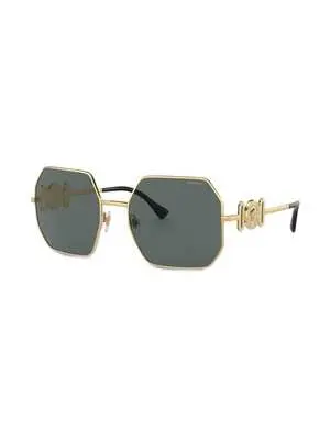 Versace Medusa Plaque Geometric Sunglasses
