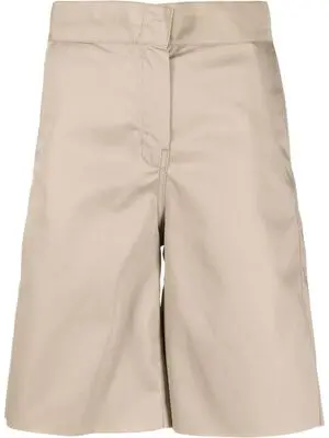 Palm Angels Reverse Waistband Knee-length Shorts - Neutrals