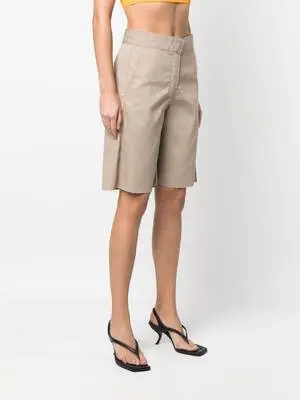 Palm Angels Reverse Waistband Knee-length Shorts