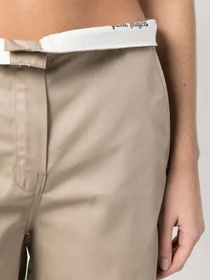 Palm Angels Reverse Waistband Knee-length Shorts