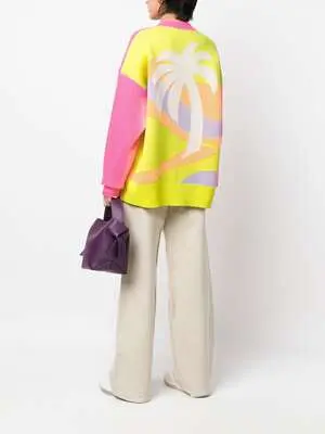 Palm Angels Palm-tree Intarsia-knit Jumper