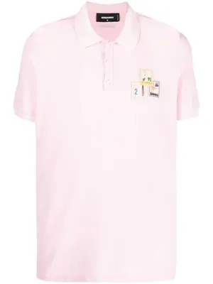 Dsquared2 Stamp-appliqué Short-sleeve Polo Shirt