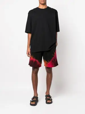 Dsquared2 Tie-dye Fleece Track Short - Black