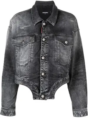 Dsquared2 Cropped Denim Jacket