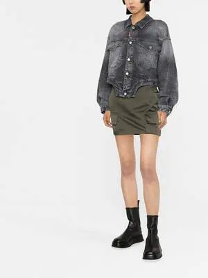 Dsquared2 Cropped Denim Jacket