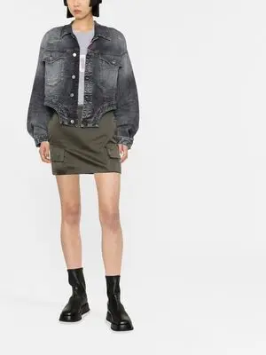 Dsquared2 Cropped Denim Jacket