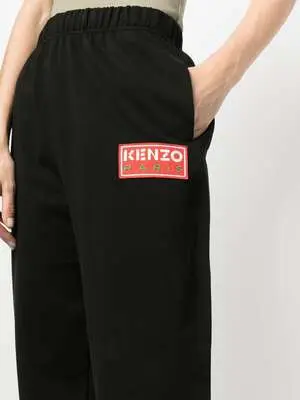 Kenzo Logo Patch Cotton Track Pants