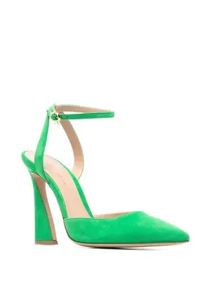 GIANVITO ROSSI Aura D'orsay 105mm Suede Pumps