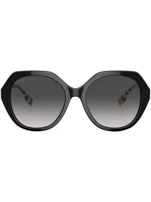 Burberry Vanessa Geometric-frame Sunglasses - Black