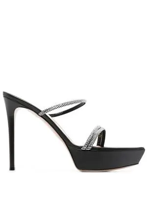 GIANVITO ROSSI Cannes 120mm Platform Sandals - Black