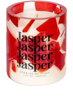 STORIES OF ITALY Jasper Scented Candle - Red