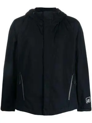 C.P. COMPANY Logo-patch Zipped Hooded Jacket