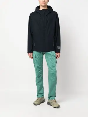 C.P. COMPANY Logo-patch Zipped Hooded Jacket