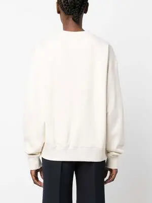 JIL SANDER Logo-print Cotton Sweatshirt - Neutrals