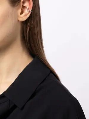 REPOSSI 18kt White Gold Serti Sur Vide Earcuff