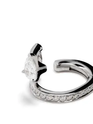 REPOSSI 18kt White Gold Serti Sur Vide Earcuff