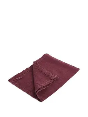 ONCE MILANO Set Of Two Linen Placemats - Red
