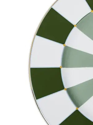 La DoubleJ Duomo Charger Porcelain Plate - Green