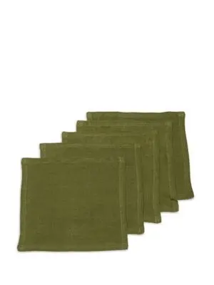 ONCE MILANO Set Of Five Cocktail Napkins