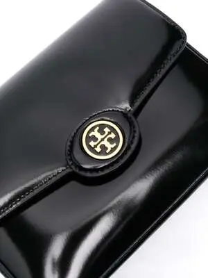 Tory Burch Robinson Spazzolato Leather Shoulder Bag