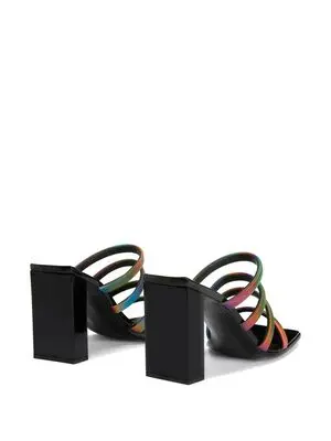 GIUSEPPE ZANOTTI 85mm Shangay Mules - Multicolour