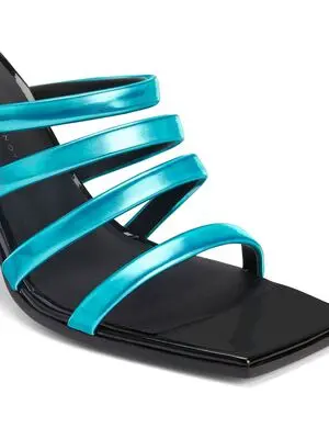 GIUSEPPE ZANOTTI 85mm Shangay Mules - Blue