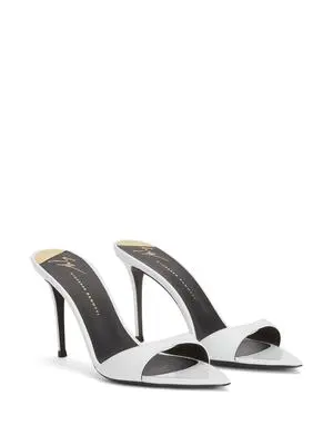 GIUSEPPE ZANOTTI 90mm Intriigo Sandals - White